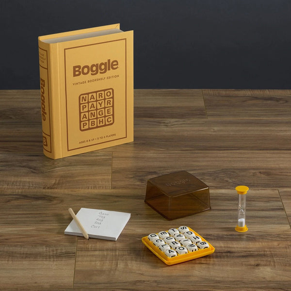 Boggle: Vintage Bookshelf Edition Game | Board Game Bandit