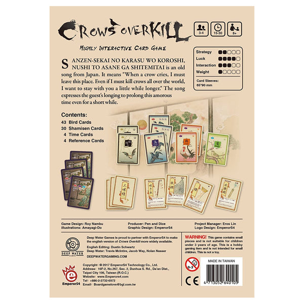 Crows Overkill Board Game | Board Game Bandit Canada