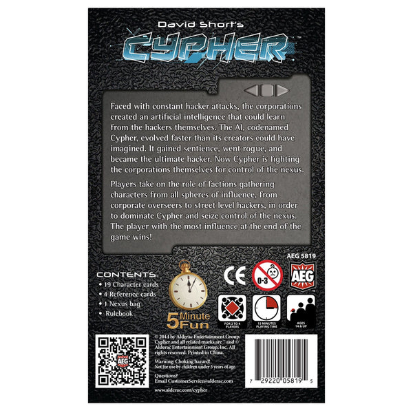 Cypher Micro Card Game | Board Game Bandit Canada