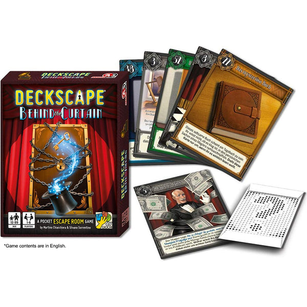 Deckscape: Behind the Curtain Board Game | Board Game Bandit Canada