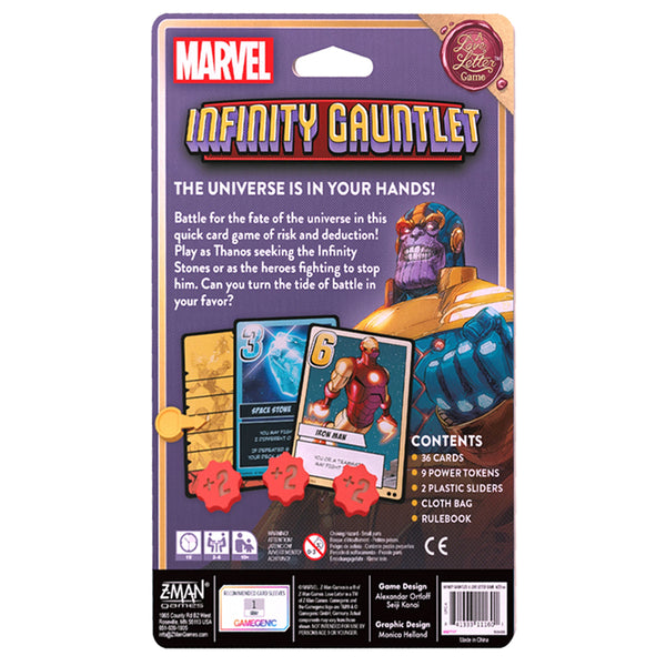 Infinity Gauntlet: A Love Letter Game | Board Game Bandit Canada
