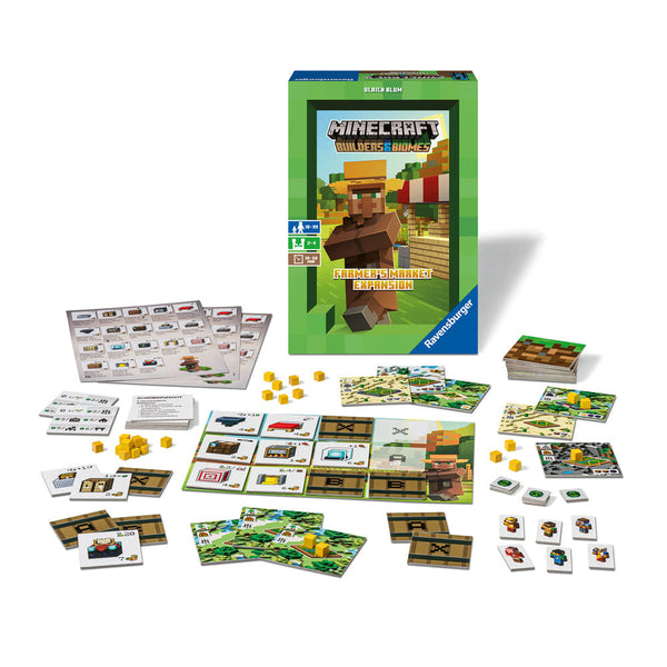Minecraft: Builders & Biomes - Farmer's Market | Board Game Bandit