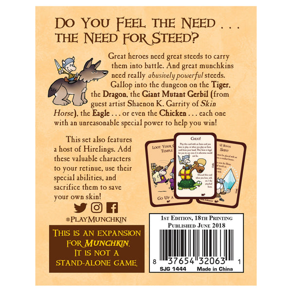 Munchkin 4: The Need for Steed Expansion | Board Game Bandit Canada