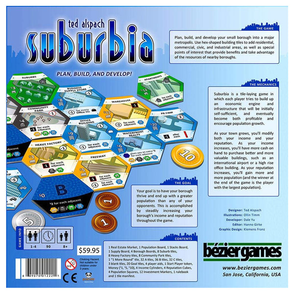 Suburbia Board Game | Board Game Bandit Canada