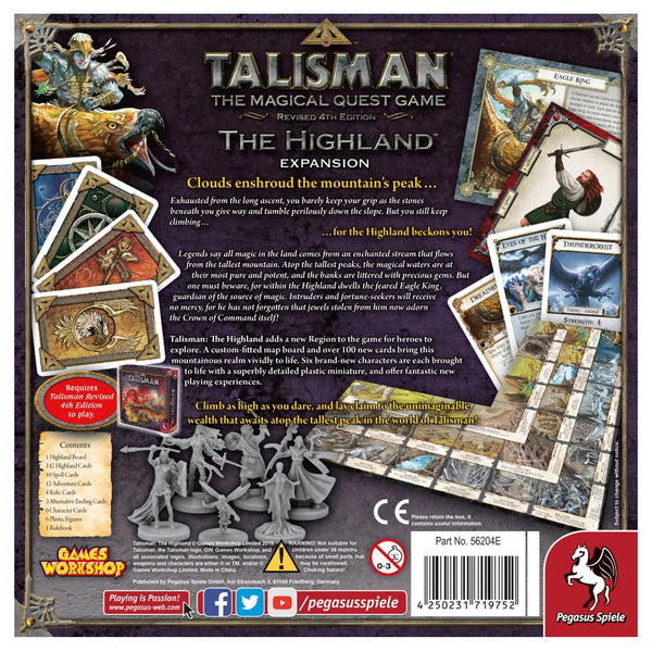 Talisman: Revised 4th Ed. The Highland Expansion | Board Game Bandit